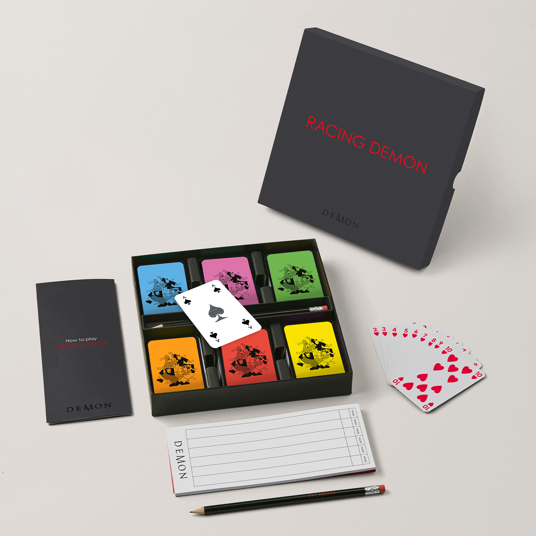 Racing Demon by Issey Medd | 6 Pack Set – Yolky Games