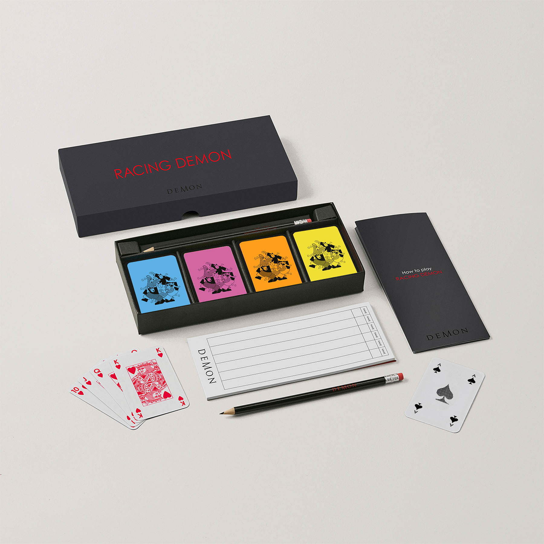 Racing Demon by Issey Medd | 4 Pack Set – Yolky Games